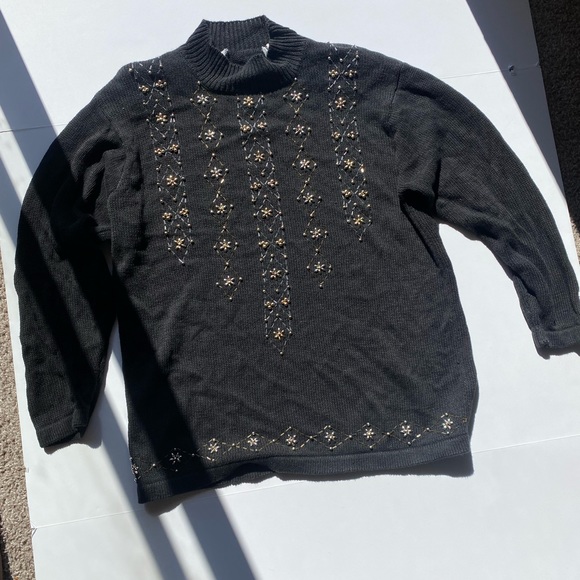 Sweaters | Vintage Beaded Sweater | Poshmark